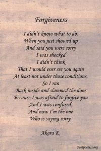 Top Forgiveness Poems that will Change Ur Outlook on Life