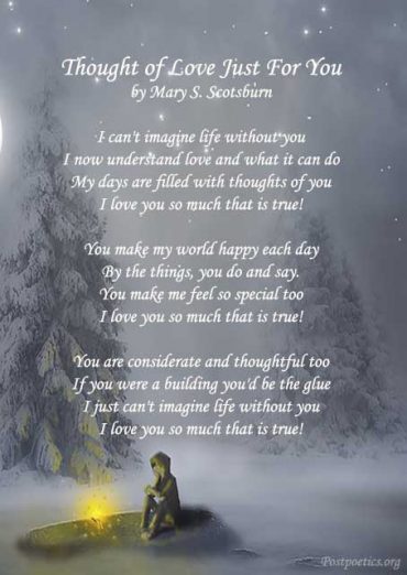 15 Short Thinking of You Poems, Messages for Him / Her