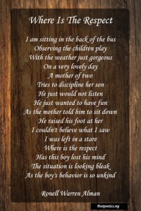 Short Poems About Respect, Love, Kindness & Loyalty
