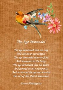 Ernest Hemingway Famous Poems on Life, Love & Sea