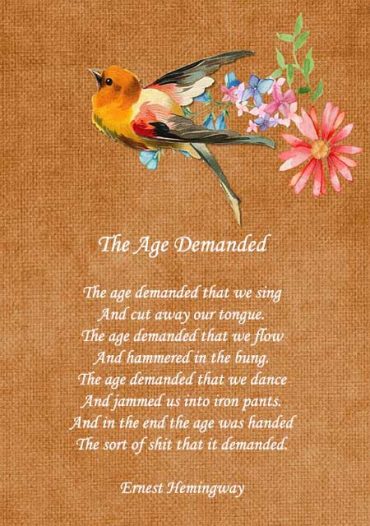 Ernest Hemingway Famous Poems on Life, Love & Sea