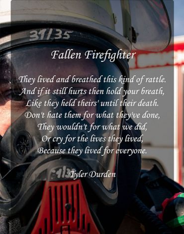 Firefighter Poems Quotes Dedicated To All The Firefighters