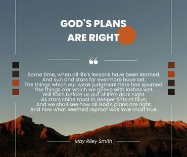 God Has A Plan Poems