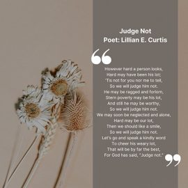 3 Top Judging Others Poems