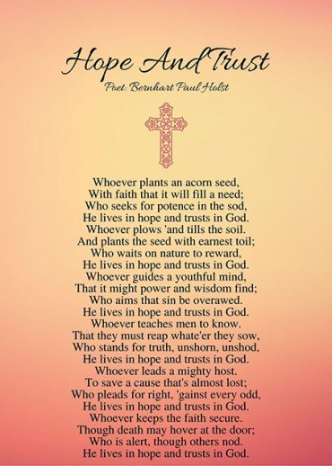 Trust In God Poems