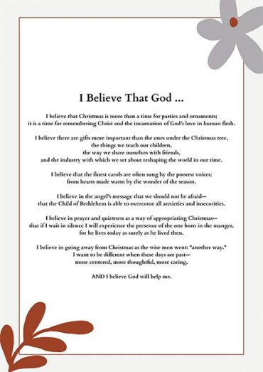 I Believe in God Poems