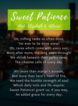 Famous Mindfulness Poems About Patience