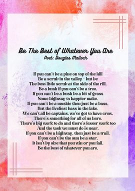 17 Inspirational Poems About Greatness - Be The Best Poems